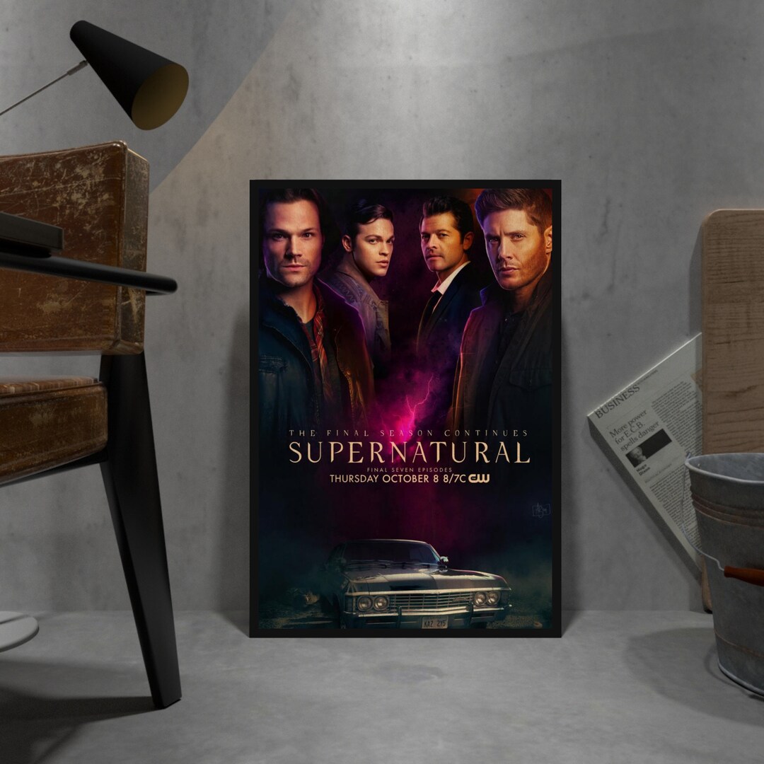 Supernatural Retro Poster, Kraft Paper Print, Movie Wall Art Gift ...