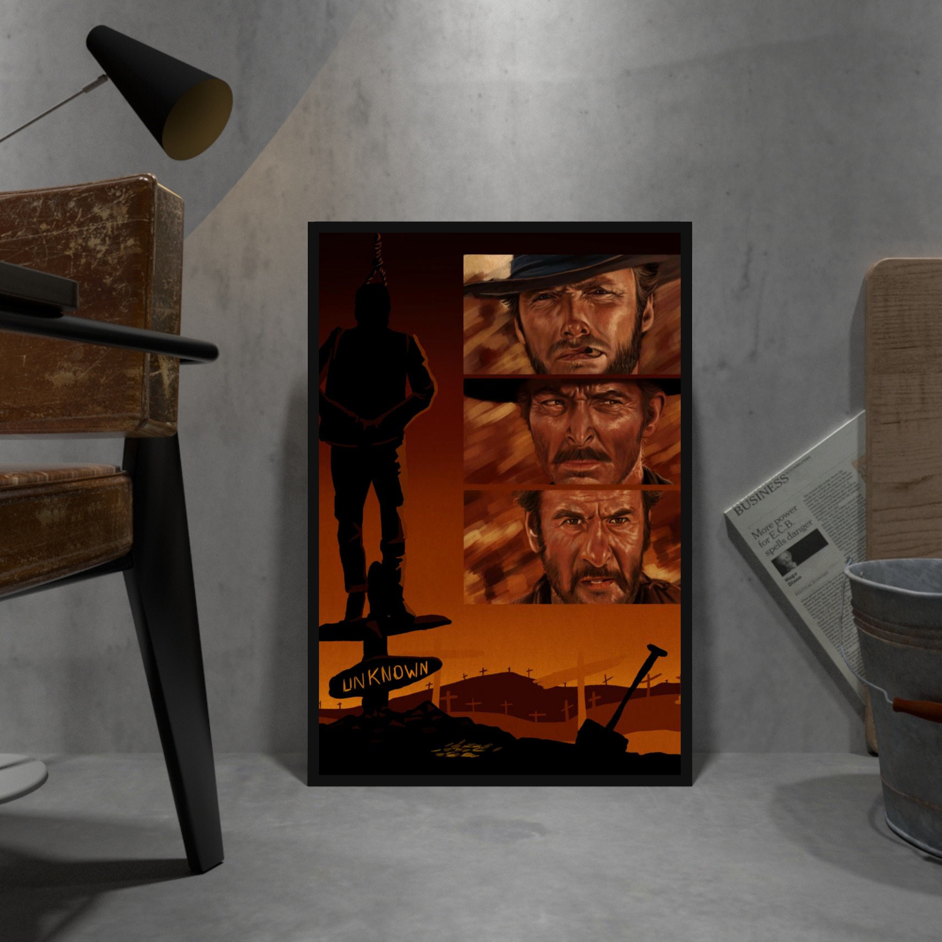 Good Bad Ugly Poster, Kraft Paper Print, Movie Wall Art Gift, Anime ...
