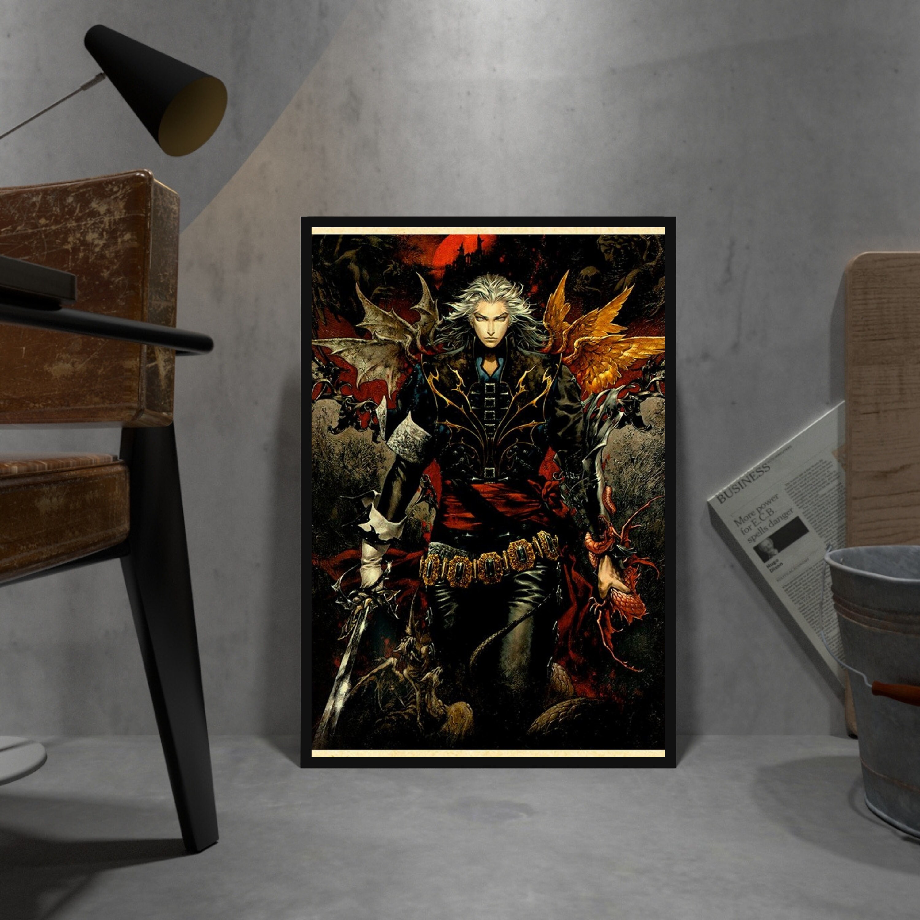 Castlevania Retro Poster, Kraft Paper Print, Movie Wall Art Gift, Anime ...