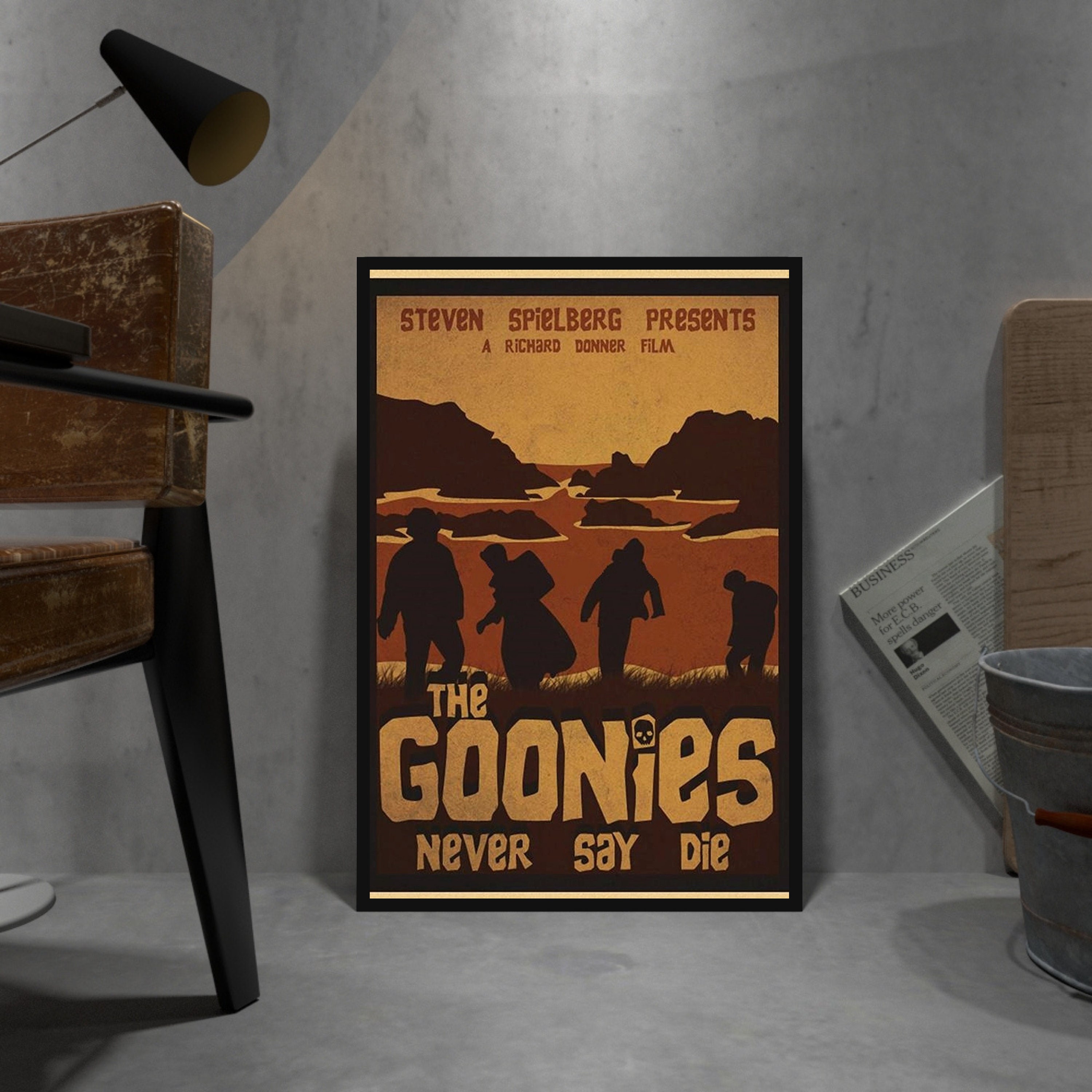 The Goonies Poster, Kraft Paper Print, Movie Wall Art Gift, Anime Wall ...