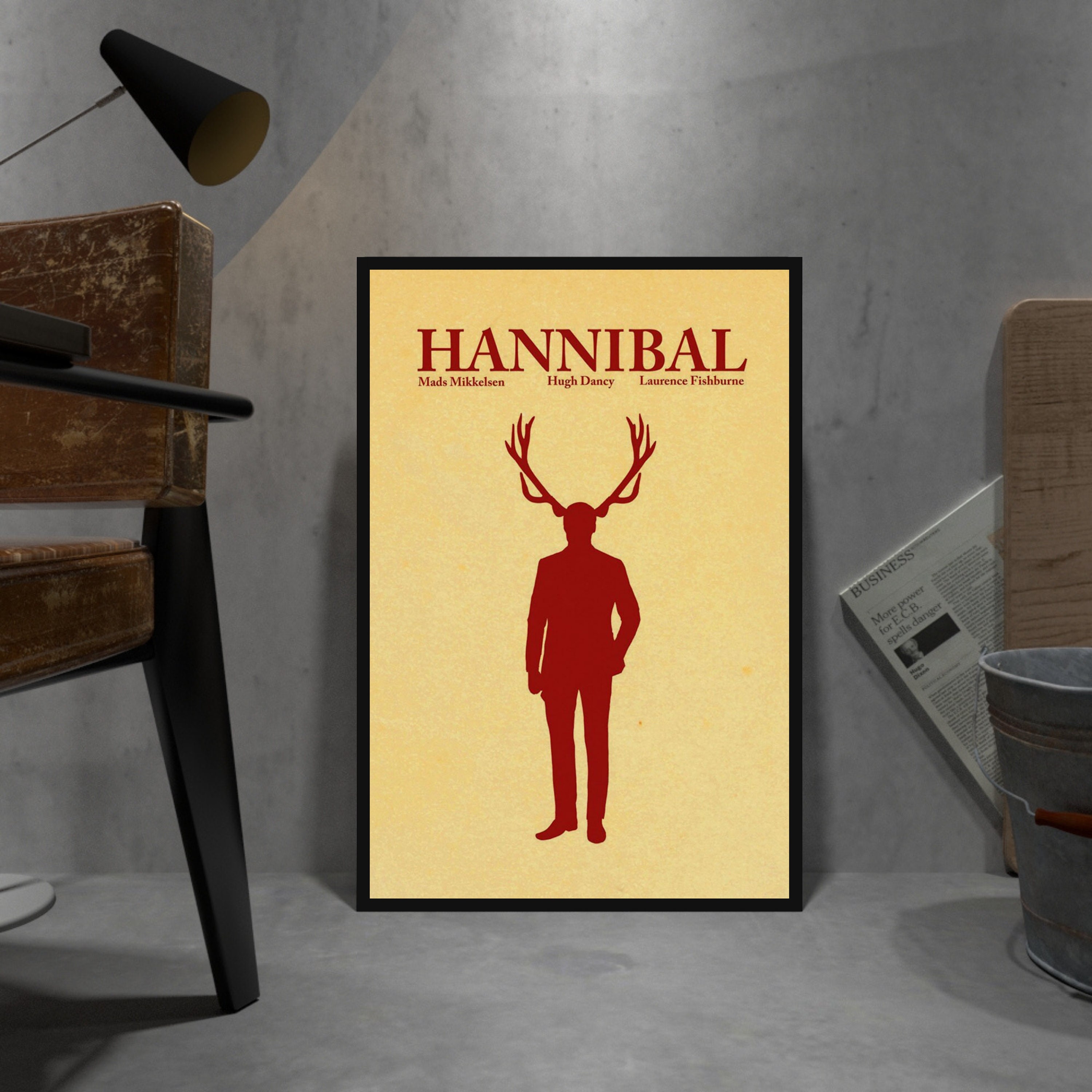 Hannibal Retro Poster, Kraft Paper Print, Movie Wall Art Gift, Anime ...