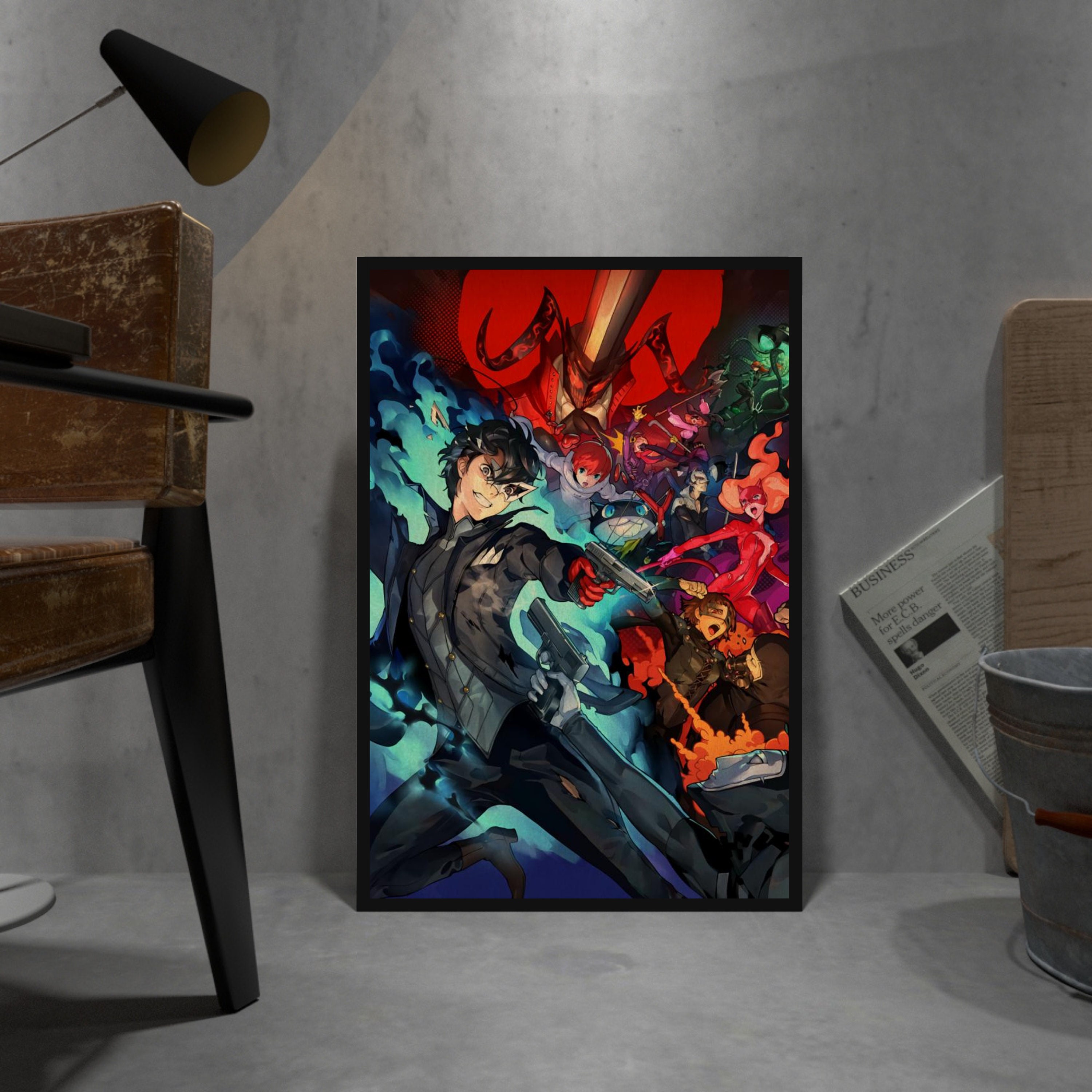 Persona 5 Poster, Kraft Paper Print, Movie Wall Art Gift, Anime Wall ...