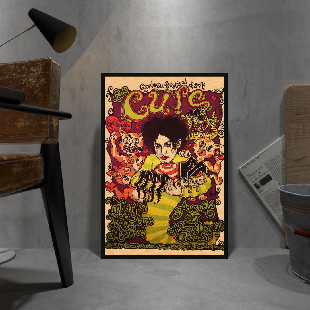 The Cure Retro Poster, Kraft Paper Print, Movie Wall Art Gift, Anime ...