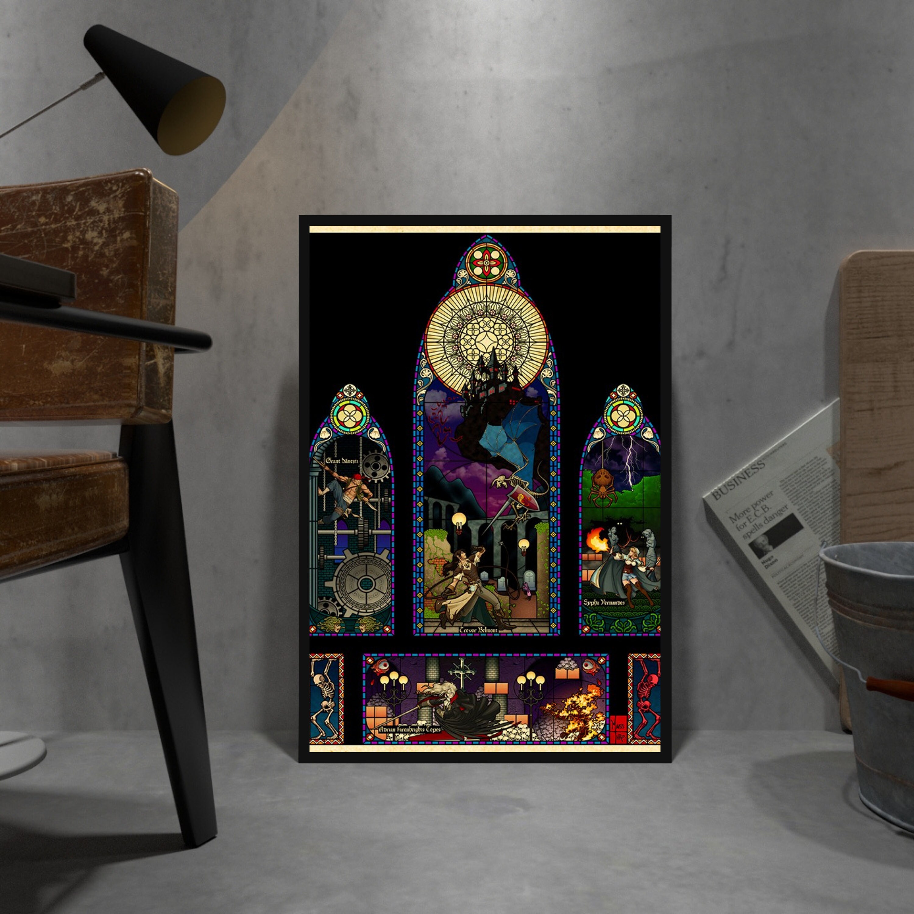 Castlevania Retro Poster, Kraft Paper Print, Movie Wall Art Gift, Anime ...