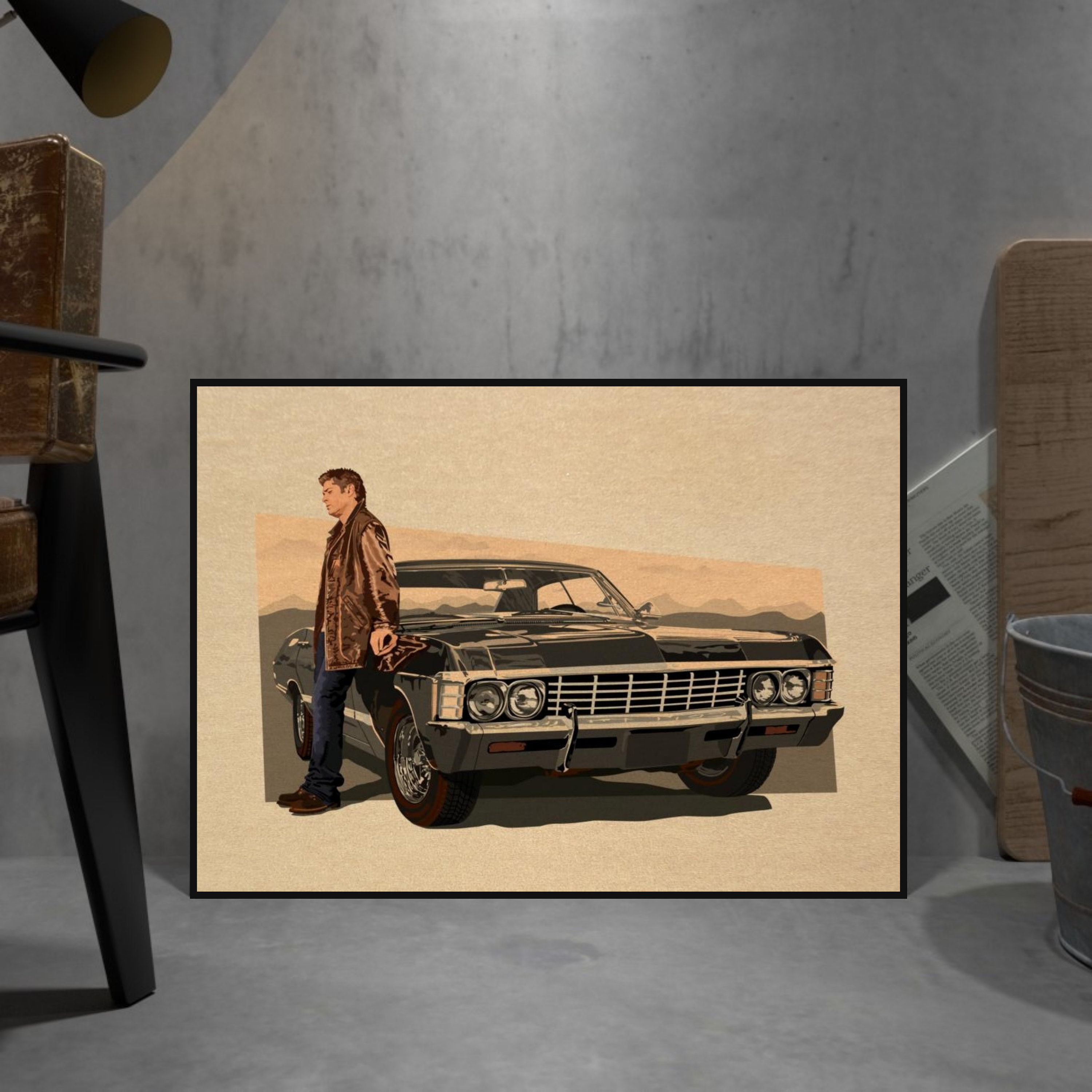 Supernatural Retro Poster, Kraft Paper Print, Movie Wall Art Gift ...
