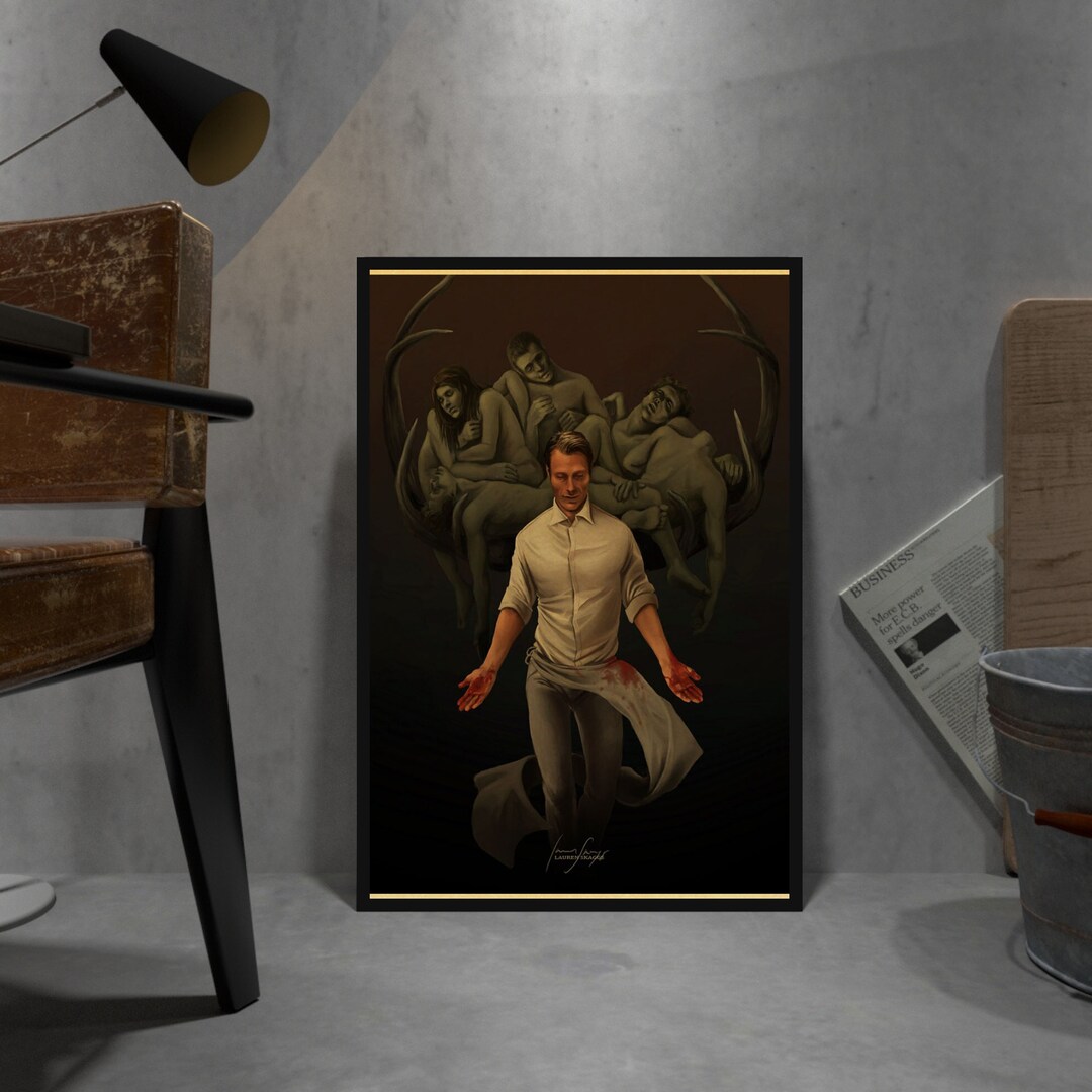 Hannibal Retro Poster, Kraft Paper Print, Movie Wall Art Gift, Anime ...