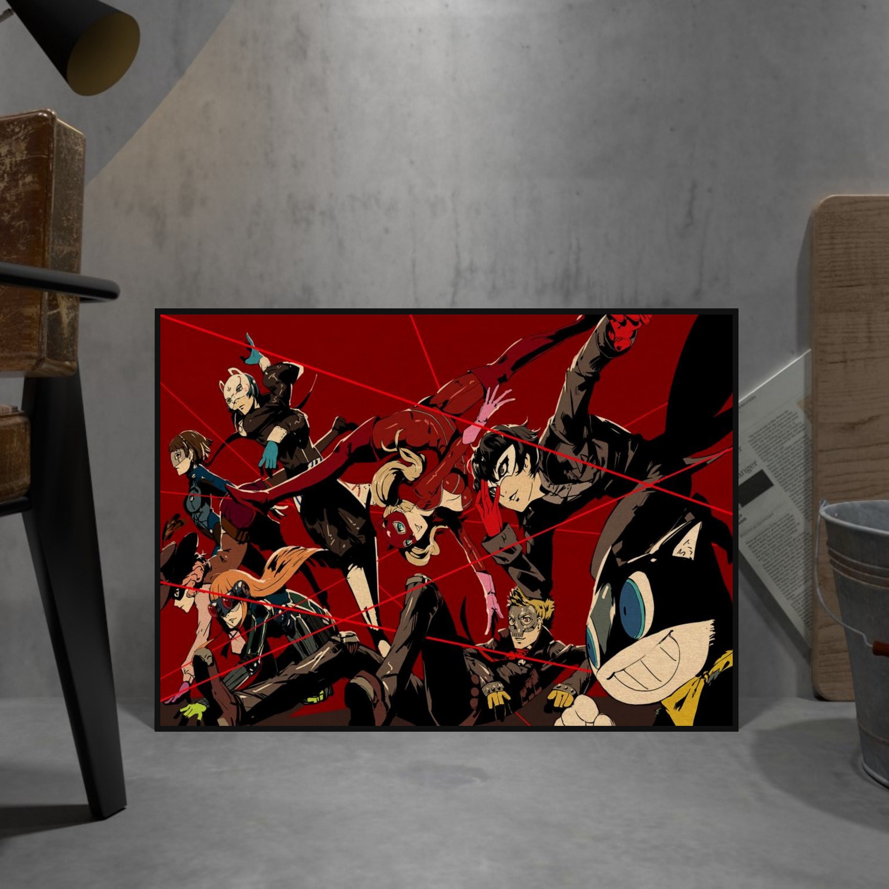 Persona 5 Poster, Kraft Paper Print, Movie Wall Art Gift, Anime Wall ...