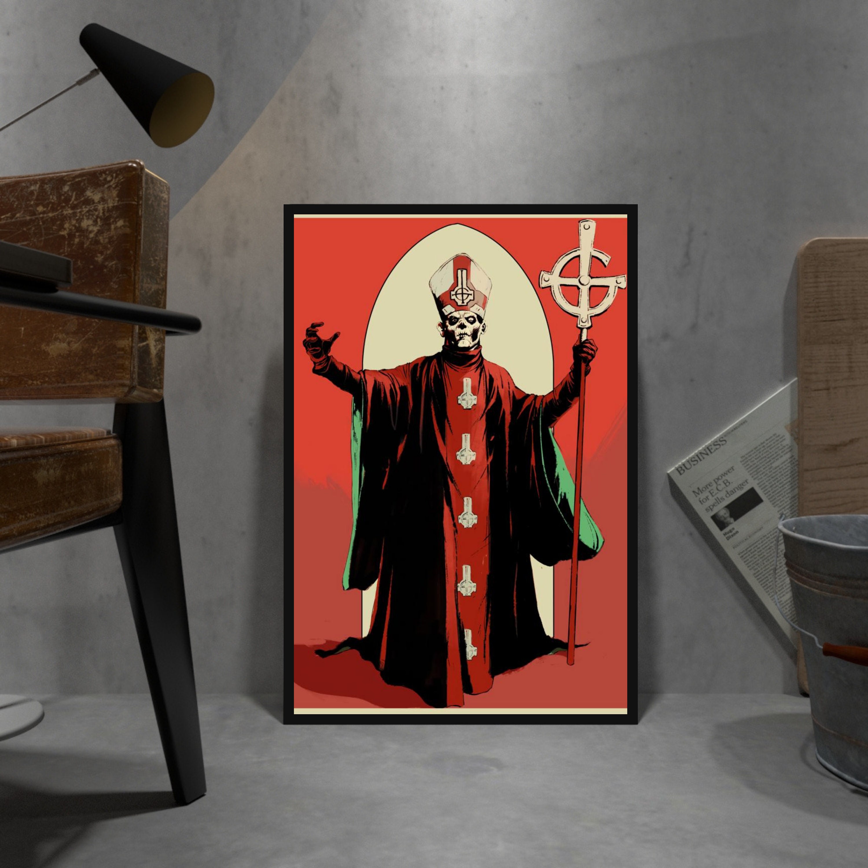 Ghost Band Retro Poster, Kraft Paper Print sold by Ant Seline White ...