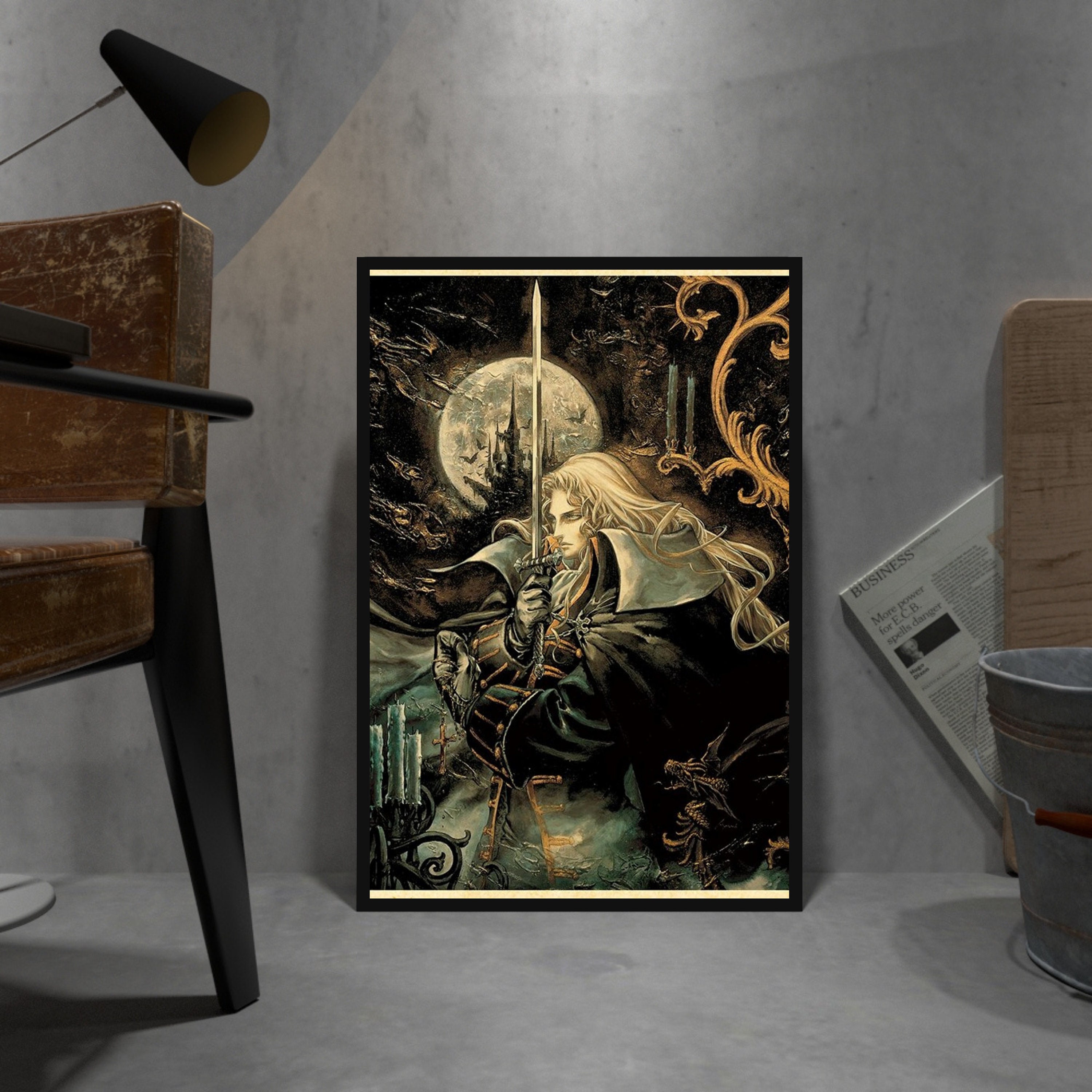 Castlevania Retro Poster, Kraft Paper Print, Movie Wall Art Gift, Anime ...