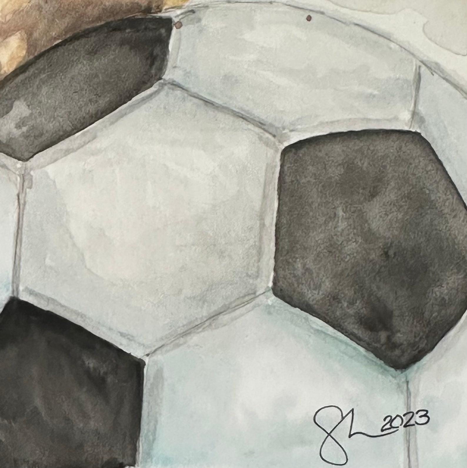 Goal Kick Original Watercolor - Etsy