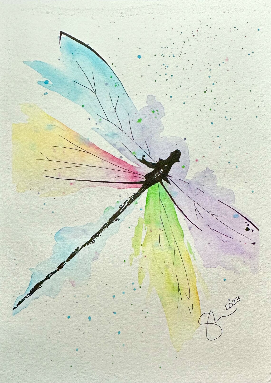 Special Visitor Original Watercolor - Etsy