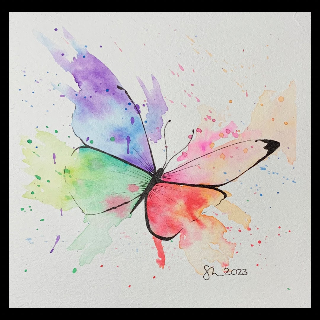 Color in Flight Original Watercolor - Etsy