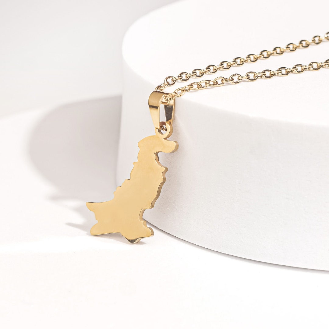 Pakistan Map Pendant Necklace - Etsy