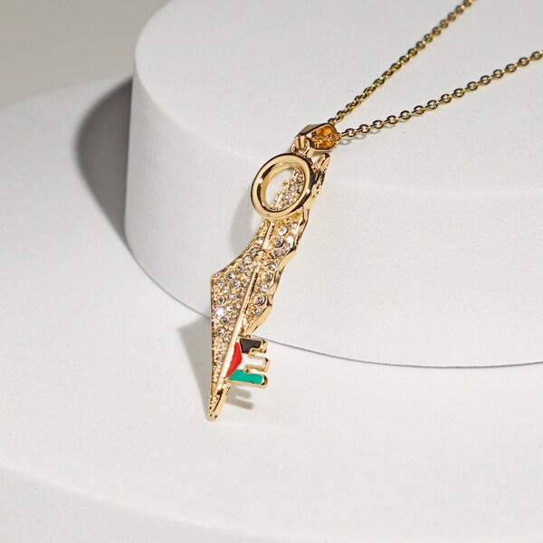 Palestine Key Necklace - Etsy
