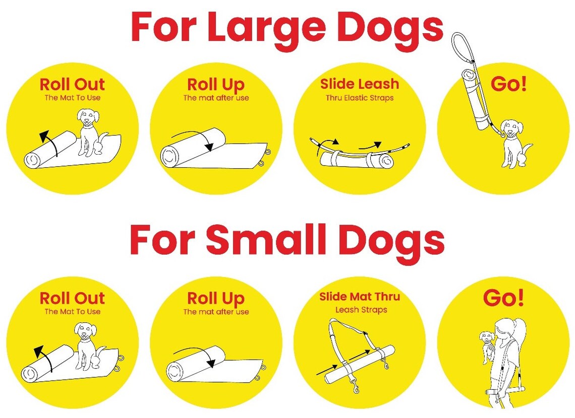 Reactive Dog- Dog Travel Mat-settle Mat- Dog Training Mat - Etsy