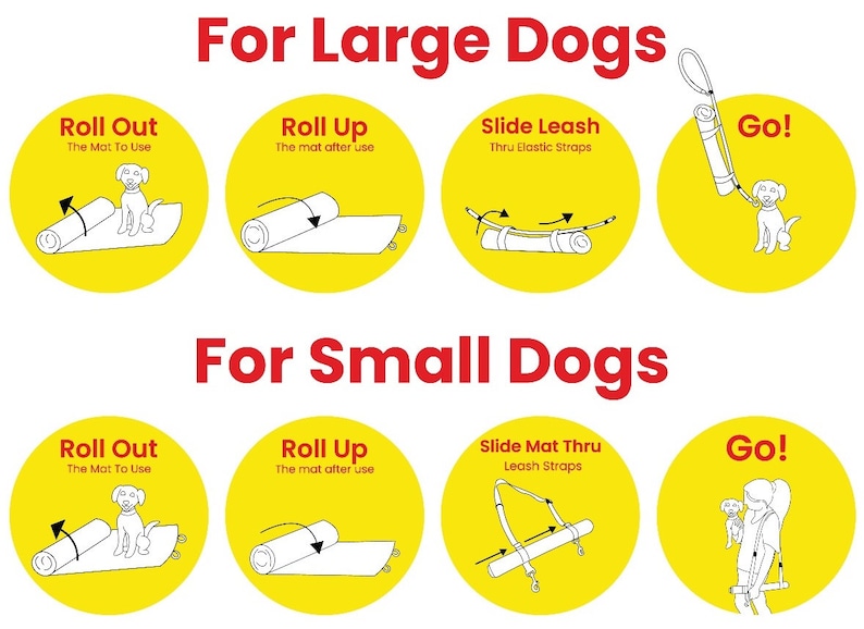 Reactive Dog- Dog Travel Mat-settle Mat- Dog Training Mat - Etsy