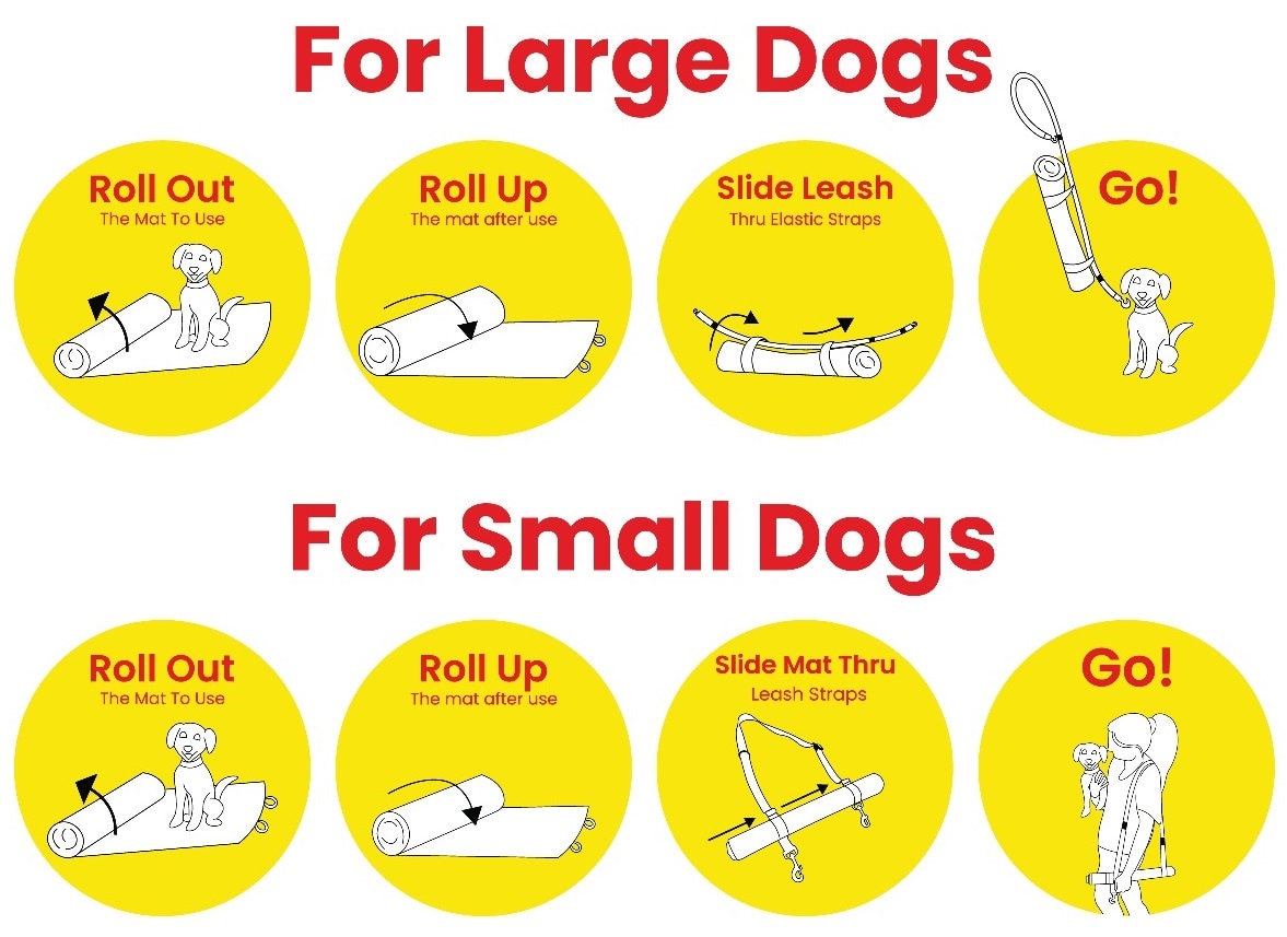 American Flag- Dog Travel Mat-settle Mat- Service Dog- Dog Training Mat ...