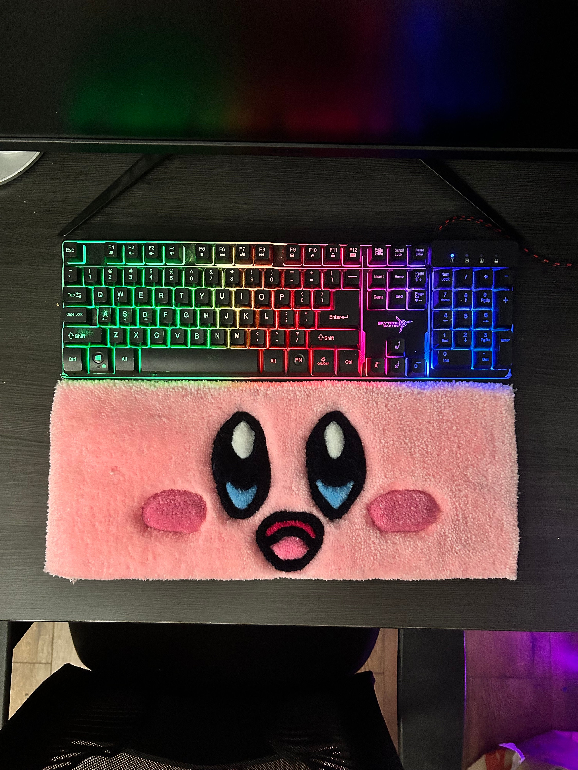 Handmade Tufted Kirby Keyboard Rug - Etsy