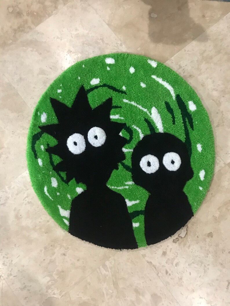 Rick and Morty Custom Rug - Etsy