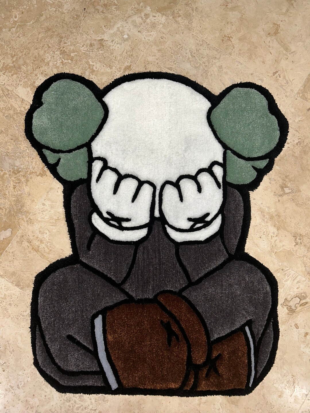 Handmade Tufted KAWS Custom Rug - Etsy