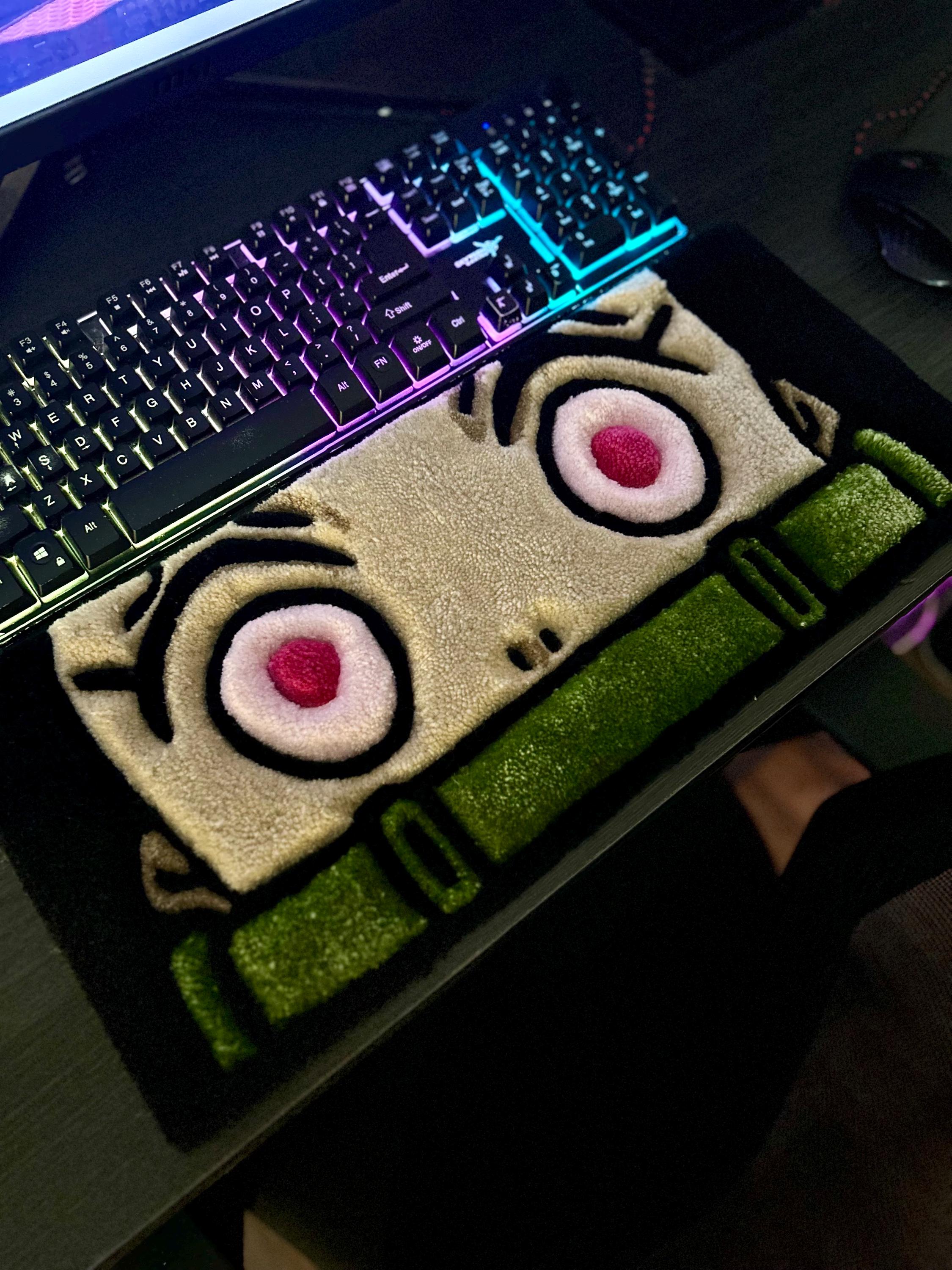 Handmade Tufted Nezuko Demon Slayer Keyboard Rug - Etsy