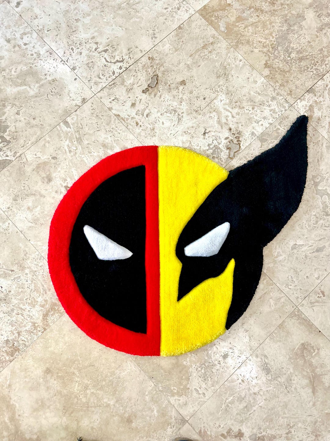 Handmade Tufted Deadpool & Wolverine Rug - Etsy