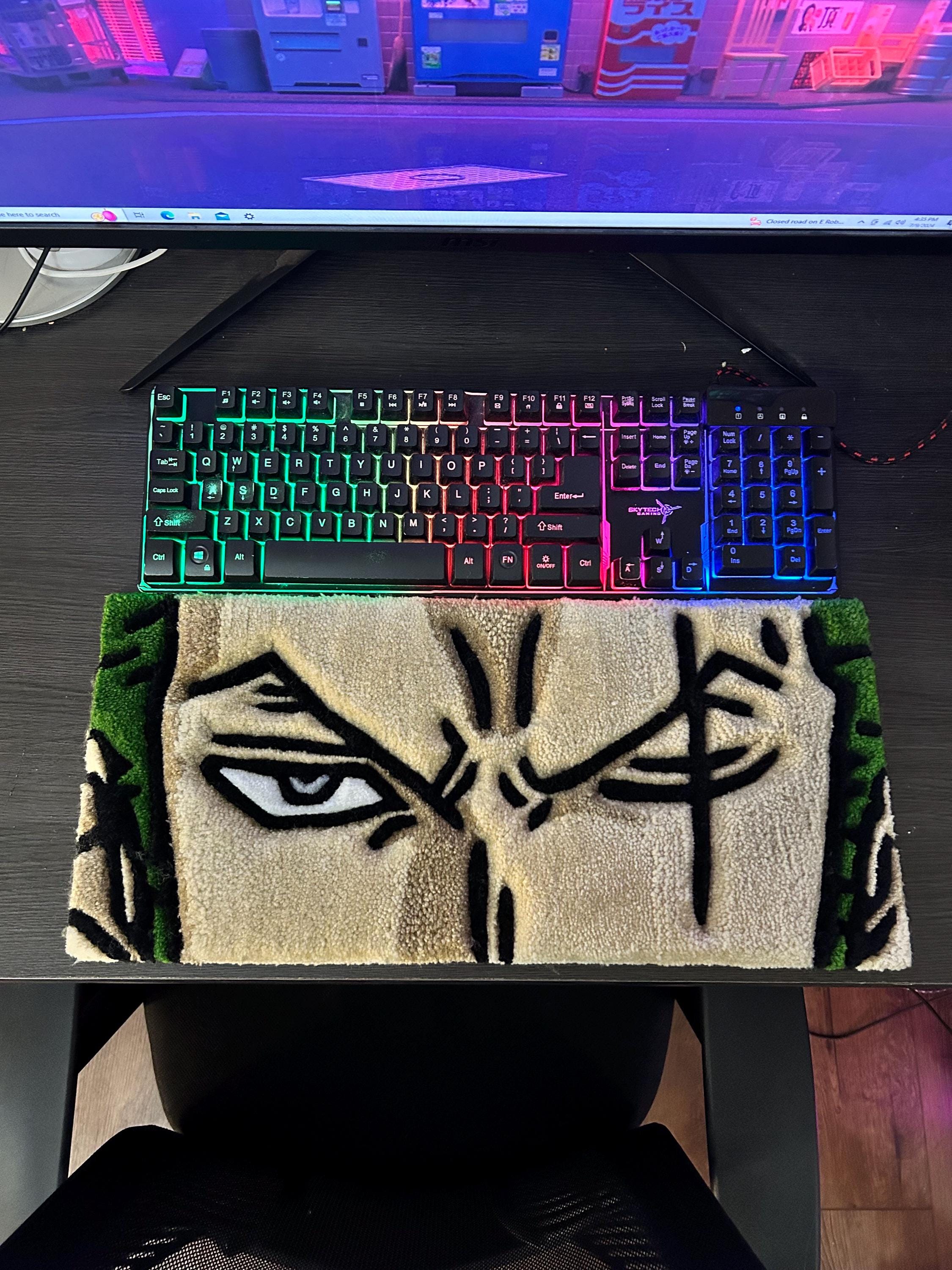 Handmade Tufted Zoro Keyboard Rug - Etsy