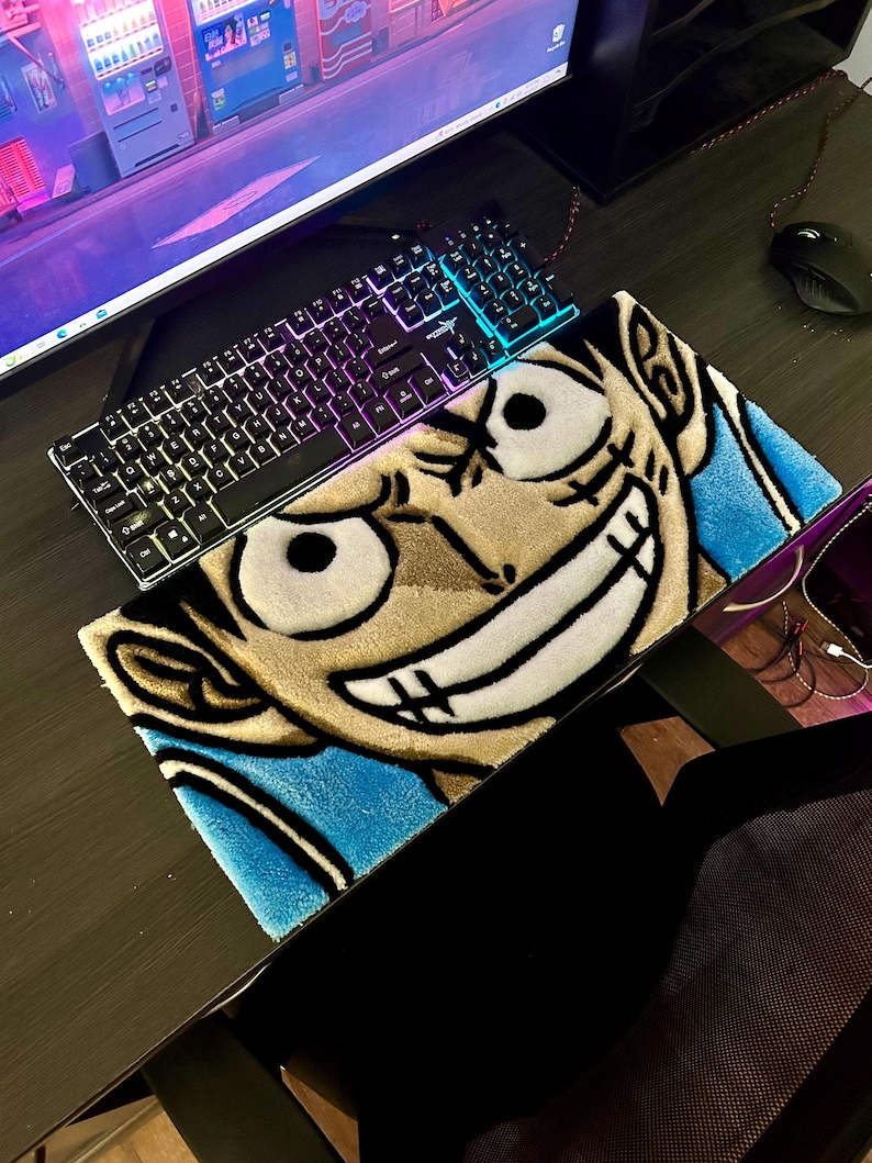 Luffy Keyboard Rug - Etsy