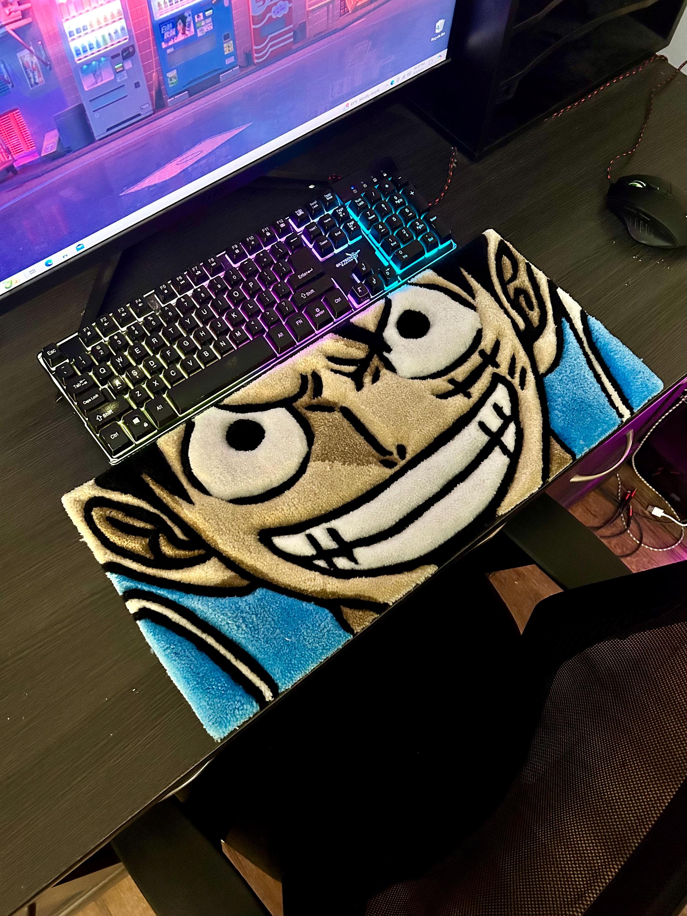 Luffy Keyboard Rug - Etsy