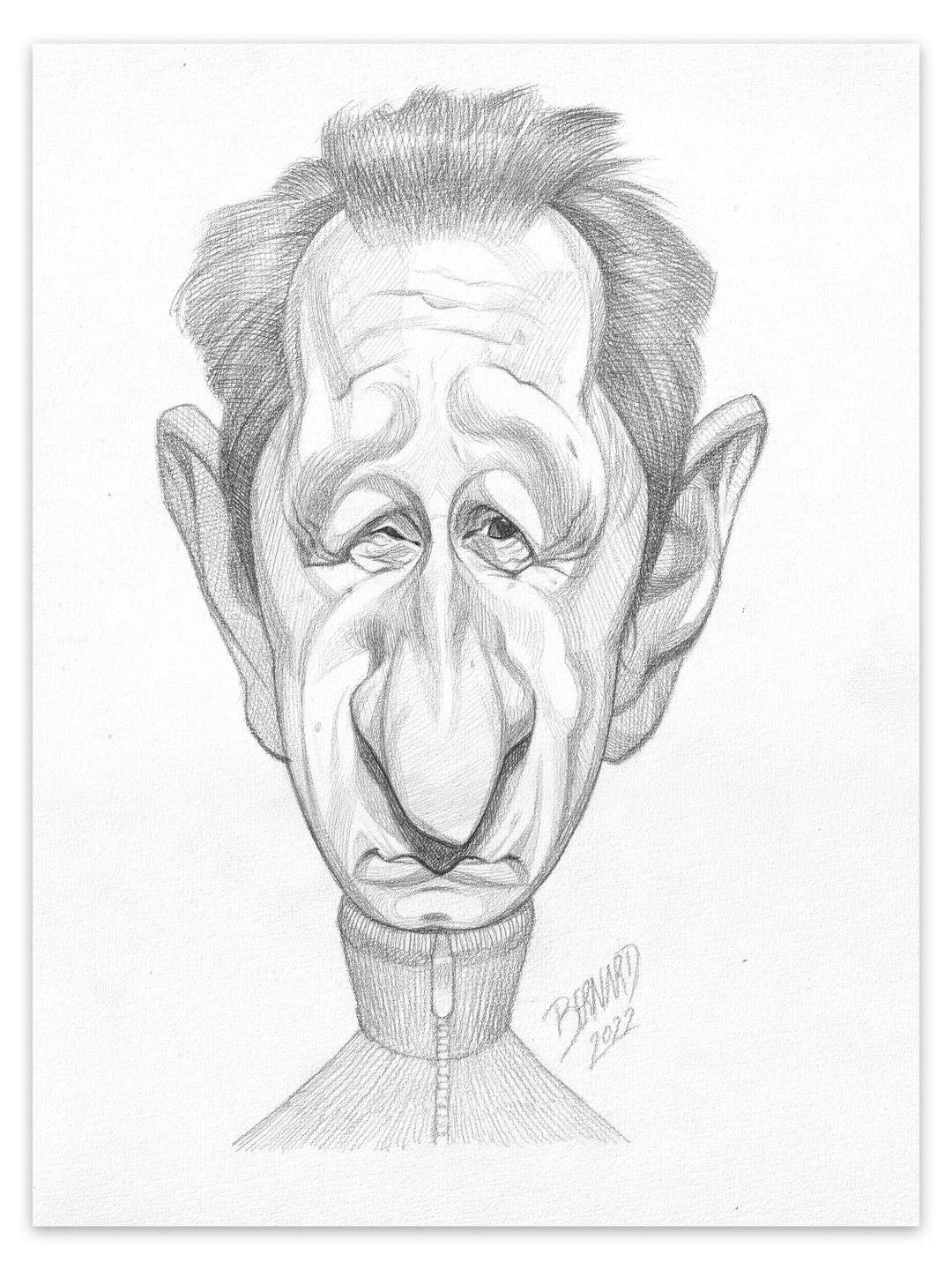 Caricature De Benoît Poelvoorde - Etsy
