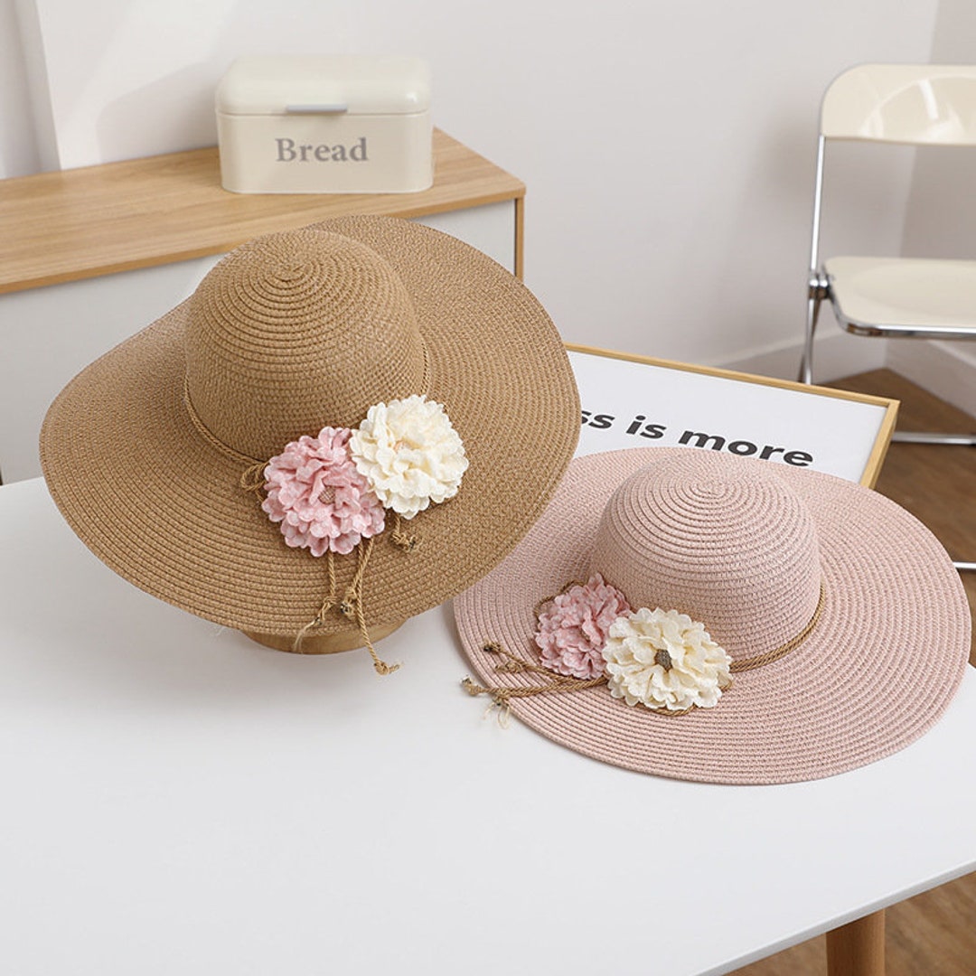 Fashion Personality Beach Straw Hat Lady - Etsy