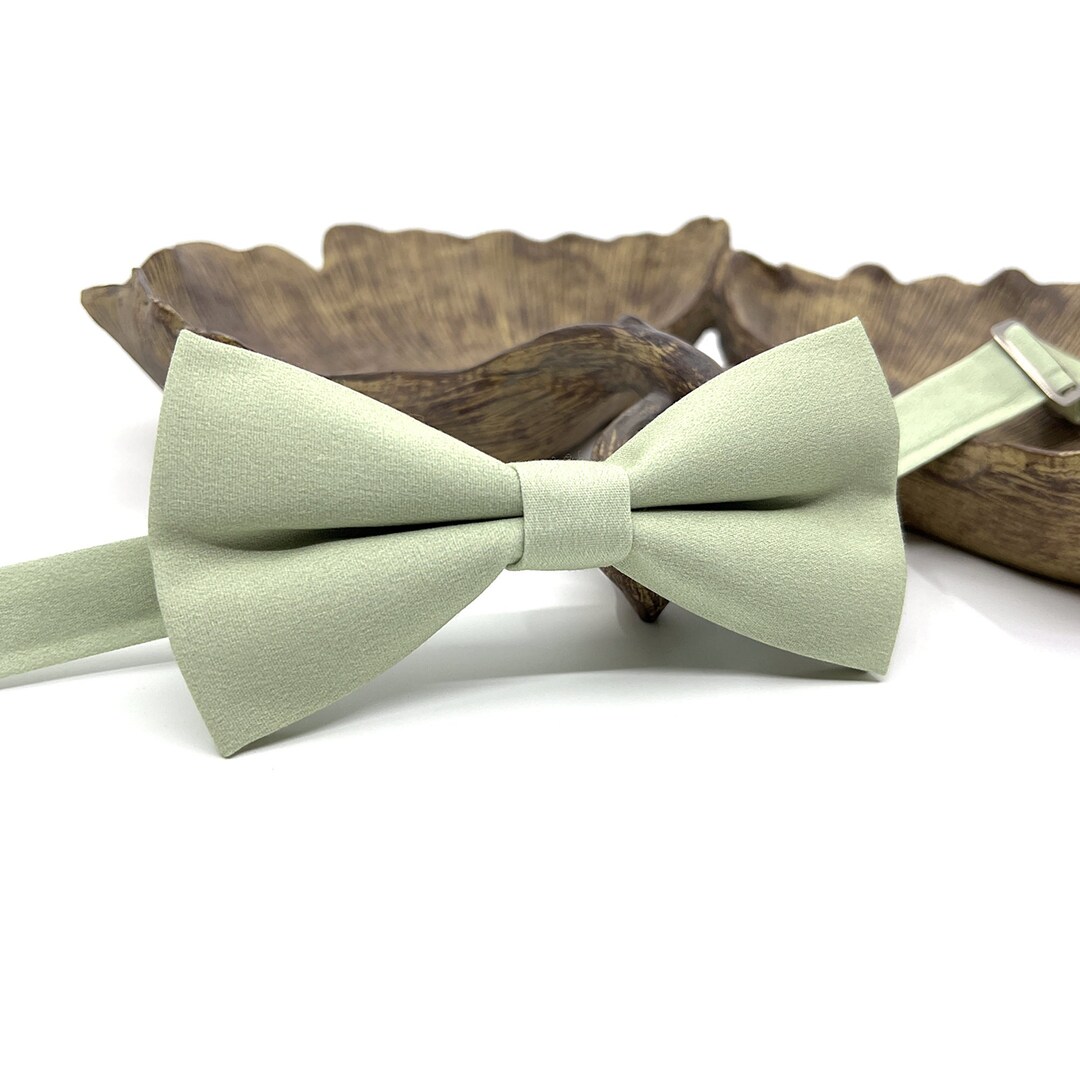 Dusty Sage Green Bow Tie, Dusty Sage Bow Tie, Men Bow Tie, Wedding Bow ...