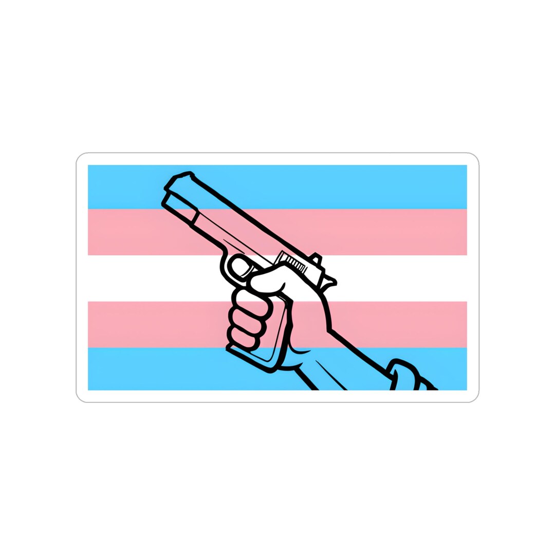 Transgender Pistol Pride Outdoor Sticker Pro 2nd Amendment, LGBTQ+ ...