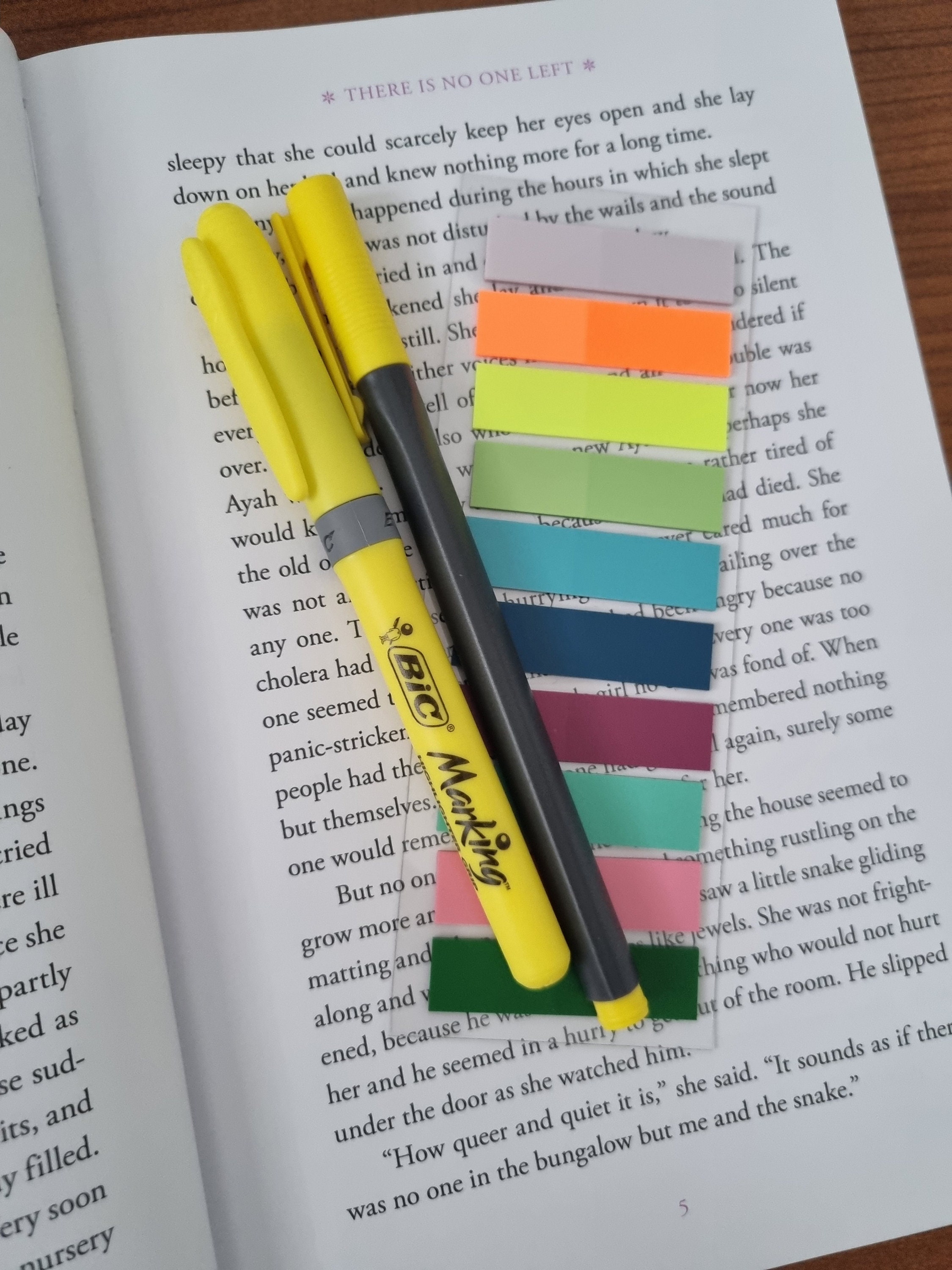 Book Annotation Kit. 200 Sticky Tabs, Highlighter and Fineliner Pen ...