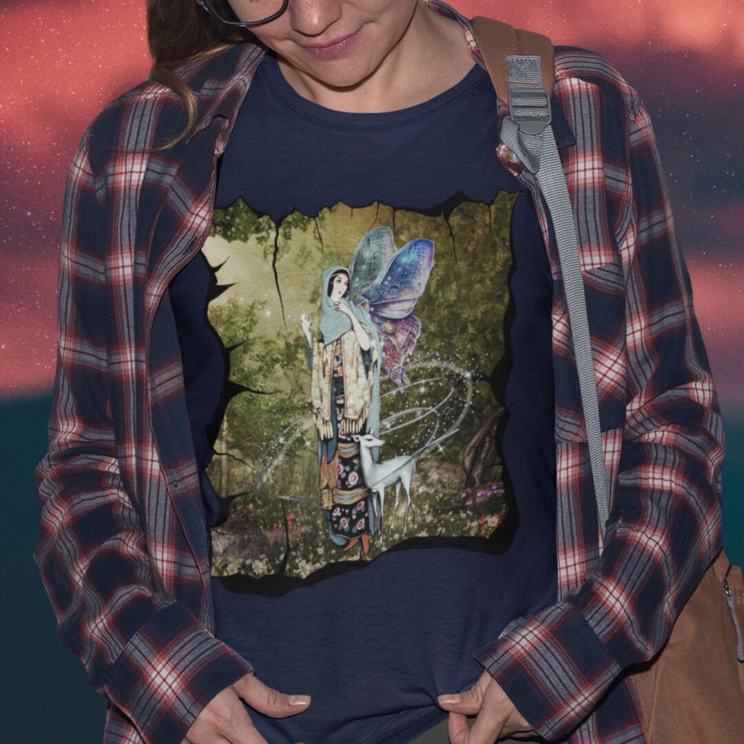 Fawn Fairy Forest T-shirt – Whimsical Cottagecore Art - Etsy