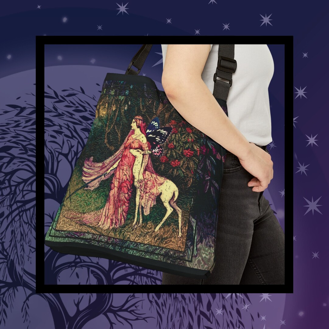 Whimsigoth Forestcore Fairy Garden Adjustable Tote Bag - Fairycore ...