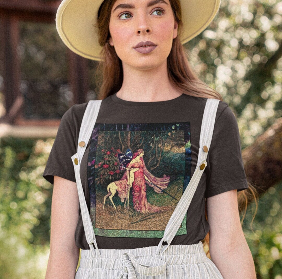 Whimsigoth Forestcore Fairy Garden Tshirt - Fairycore Grunge Dark ...