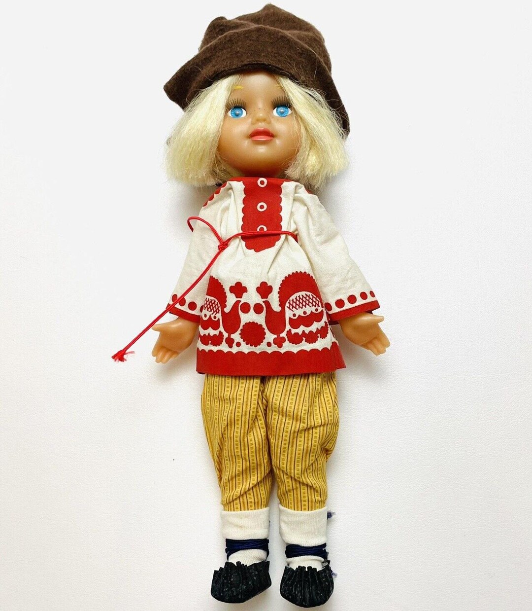 Vintage Emelya Lengigrushka Russian Doll 15 Blonde Blue Eyes Soviet ...