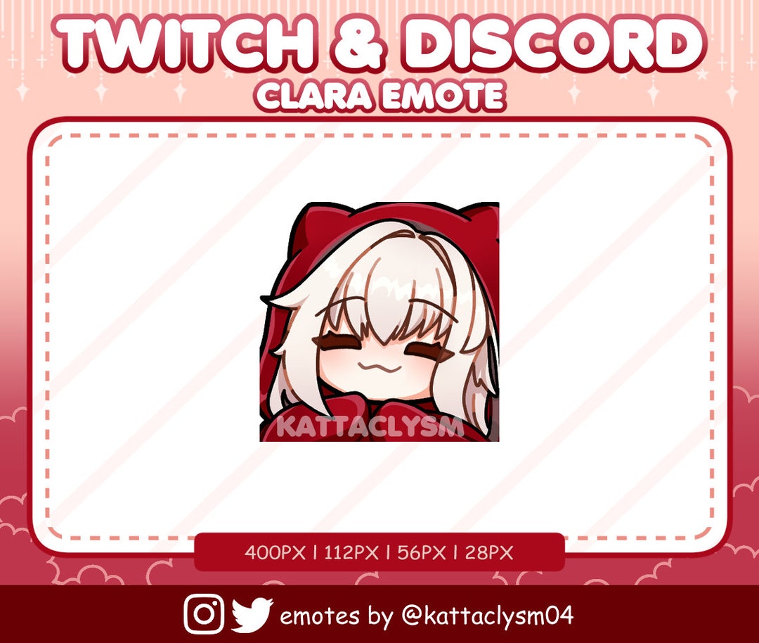 Honkai Star Rail Clara Emote Twitch/discord - Etsy