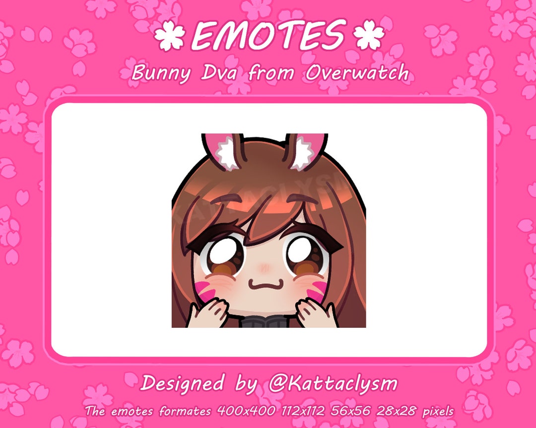 Overwatch Dva Bunny Emote / Twitch / Discord - Etsy