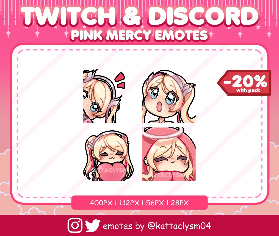 Mercy Emotes 4 Pack / Twitch / Discord - Etsy