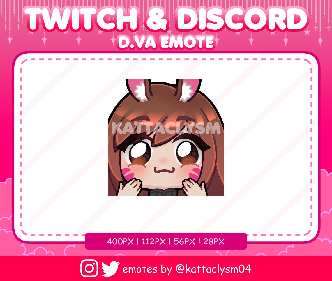 Overwatch Dva Bunny Emote / Twitch / Discord - Etsy