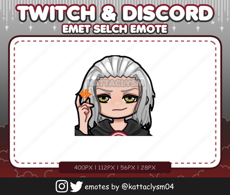 Emet-selch Hades Snap Emote FFXIV Twitch/discord - Etsy