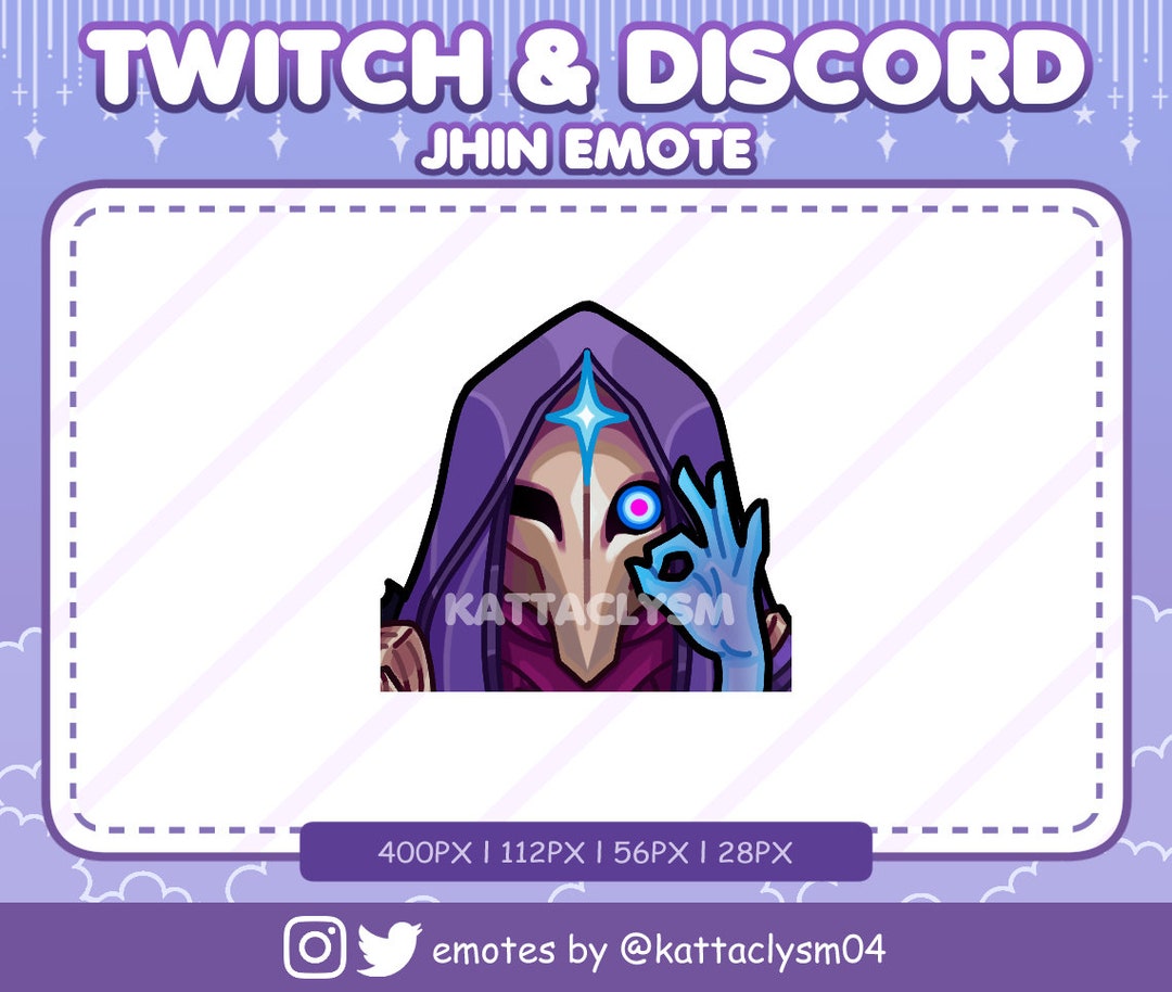 League of Legends Dark Cosmic Jhin Perfection Emote / Twitch / Discord ...