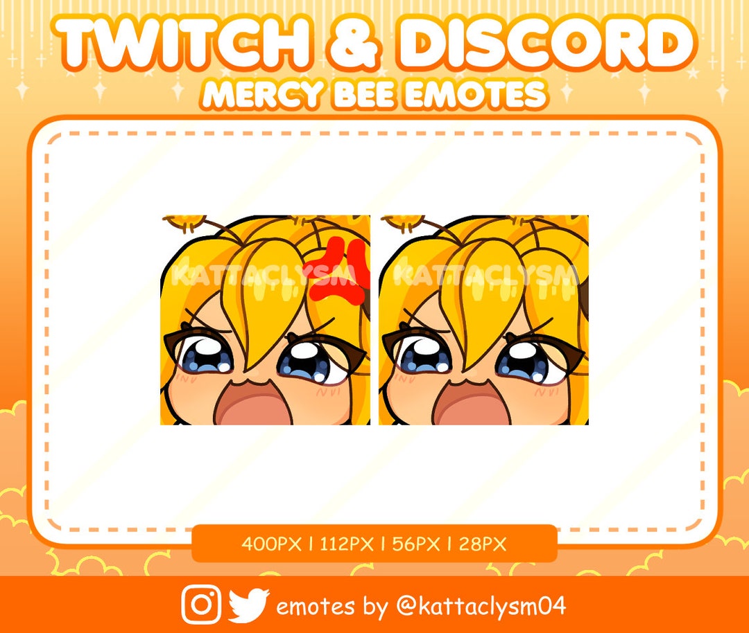 Overwatch Honey Bee Mercy Angry / Twitch / Discord - Etsy