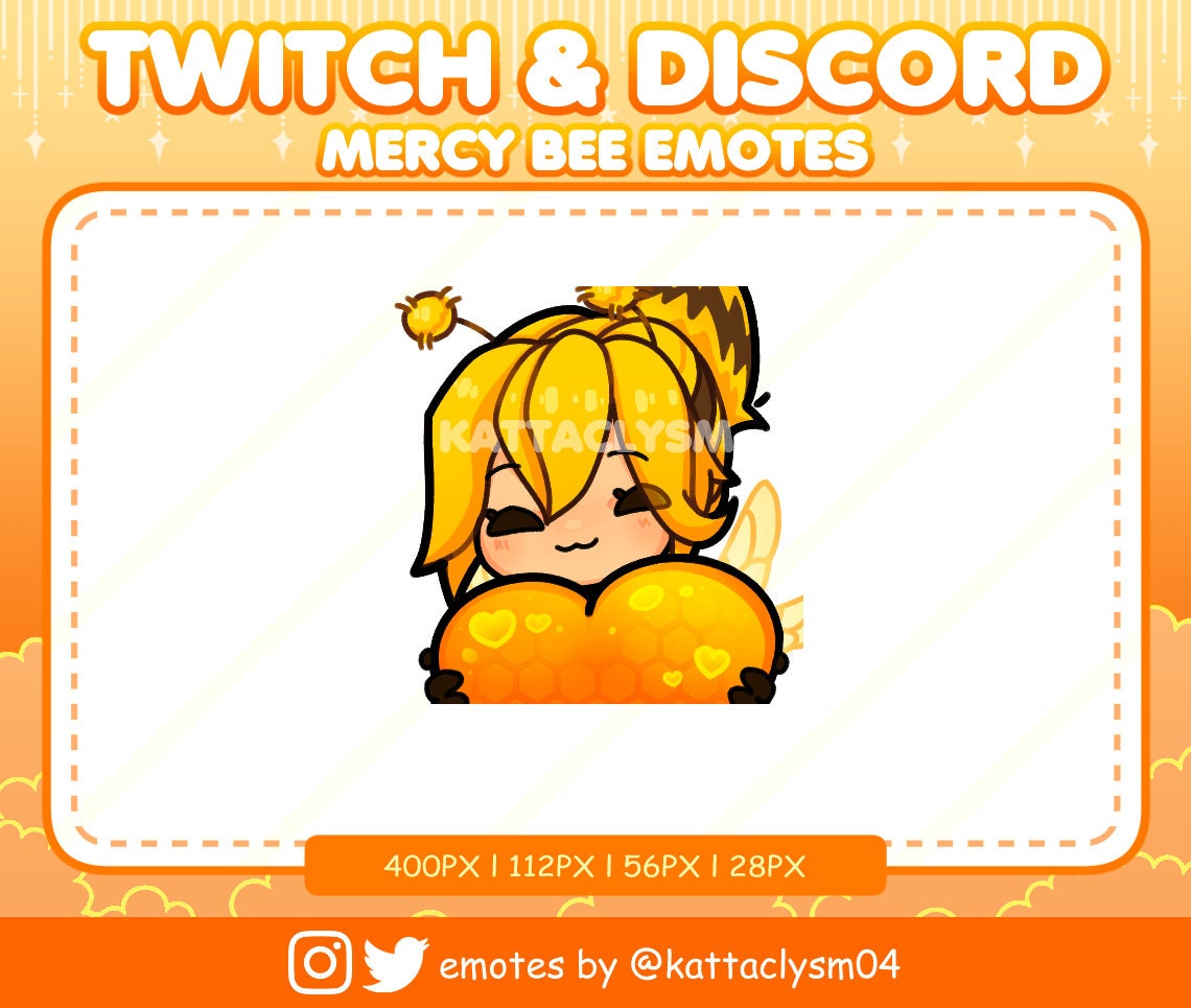 Overwatch Honey Bee Mercy Emote / Twitch / Discord / Valentine's Day - Etsy