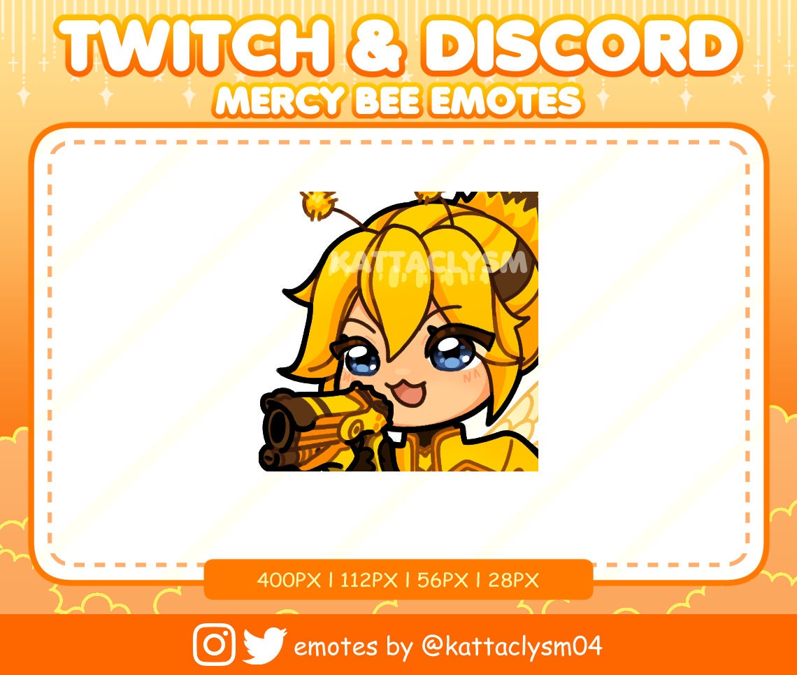 Overwatch Honey Bee Battle Mercy Emote / Twitch / Discord - Etsy
