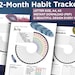 Circle Daily Habit Tracker Printable Journal PDF in Sizes A4 - Etsy