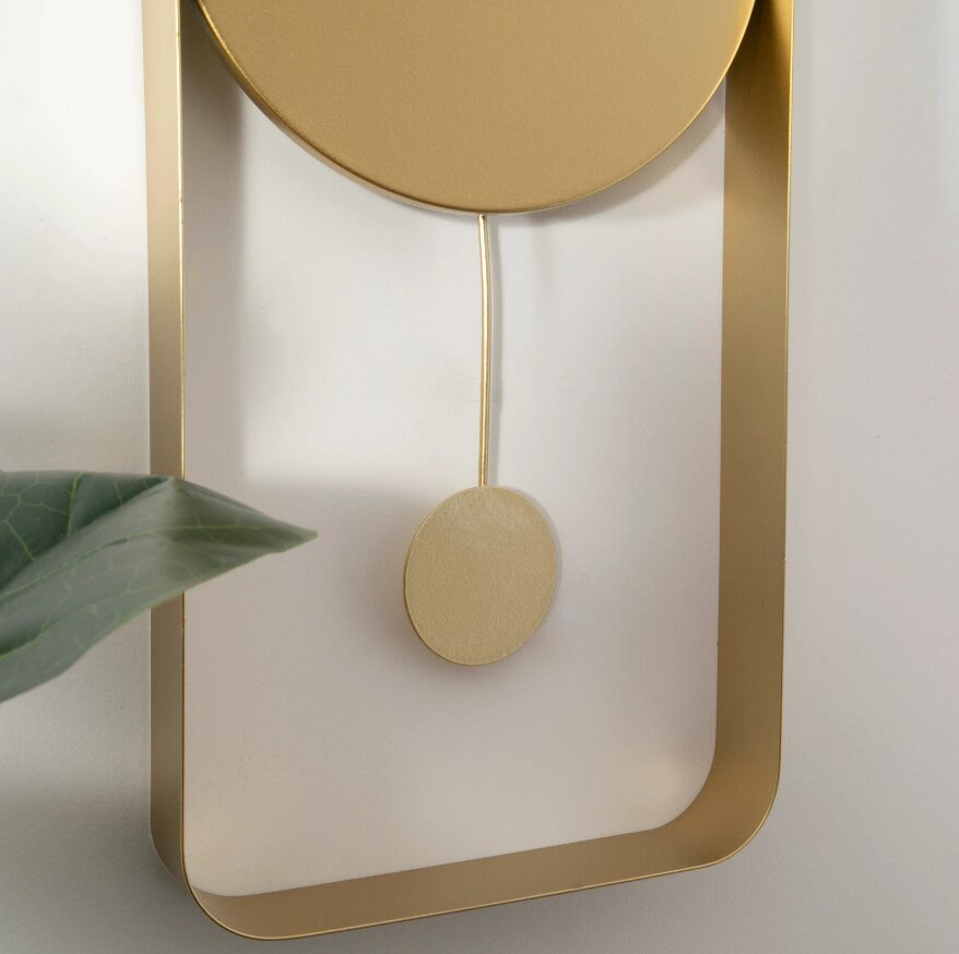 Modern Gold Metal Wall Clock - Etsy