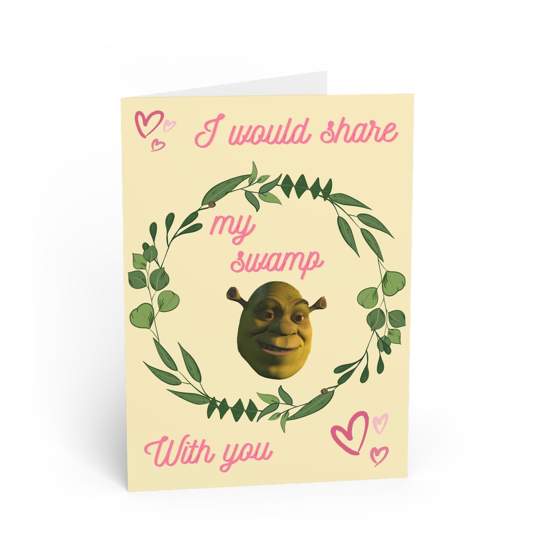 Shrek | I Would Share My Swamp With You Valentine's Card | Shrek ...